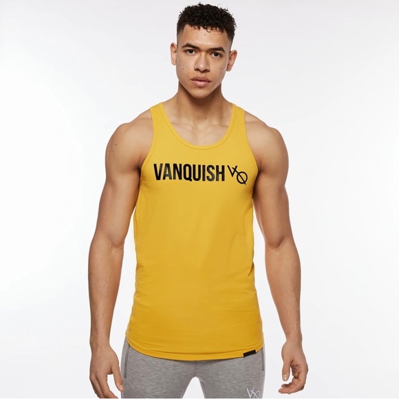 Vanquish | Shirts | Vq Vanquish Fitness Triumph Yellow Longline Tank ...